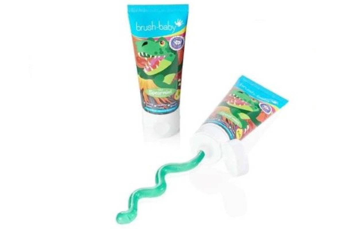 Brush-Baby Kids Mild Spearmint Dinosaur Зубна паста для дітей віком від ...